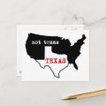 Texas Pride! Texas / Not Texas Postcard | Zazzle