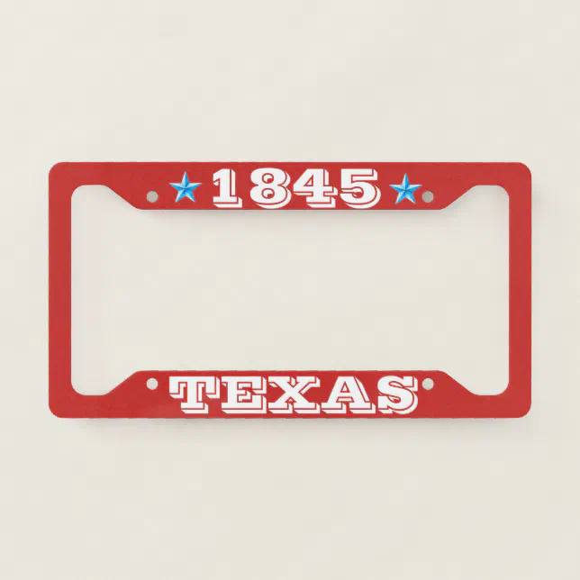 Texas Red License Plate Frame | Zazzle