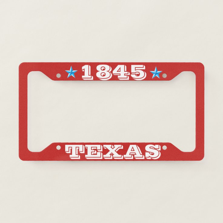 Texas Red License Plate Frame | Zazzle