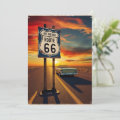 Texas Route 66 Road Trip Memory Invitation | Zazzle