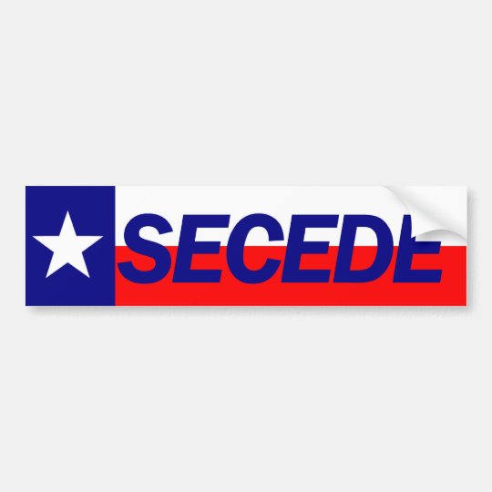 Texas SECEDE Bumper Sticker | Zazzle.com