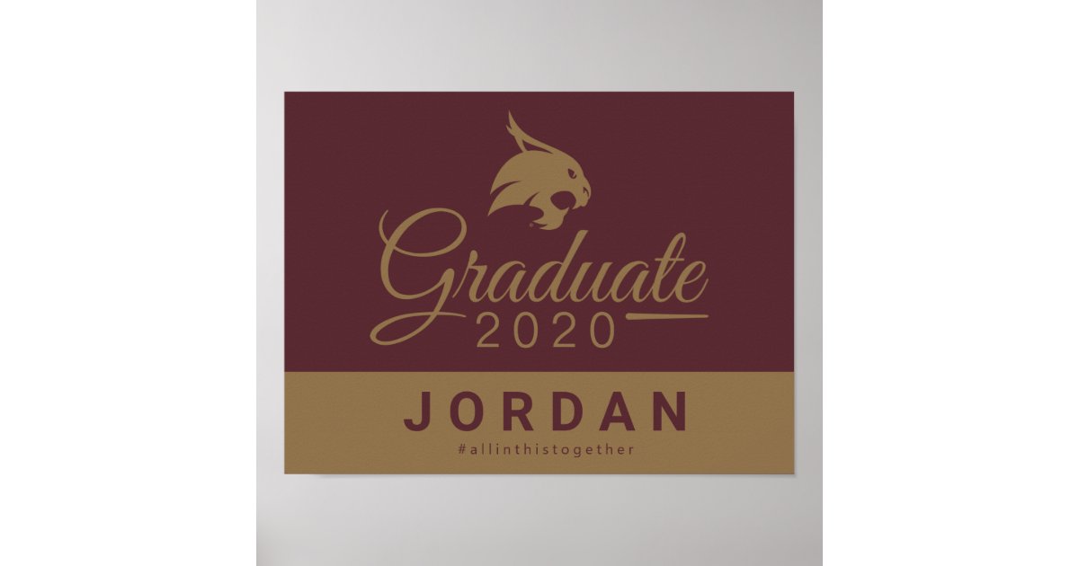 Texas State 2020 Graduate Poster | Zazzle