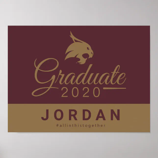 Texas State 2020 Graduate Poster | Zazzle