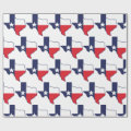 Texas State Birthday Wrapping Paper | Zazzle