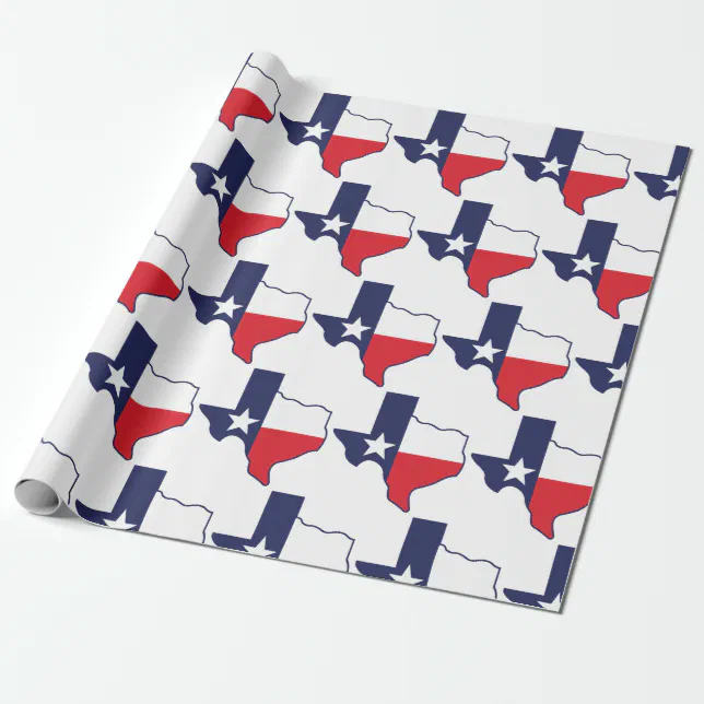 Texas State Birthday Wrapping Paper | Zazzle