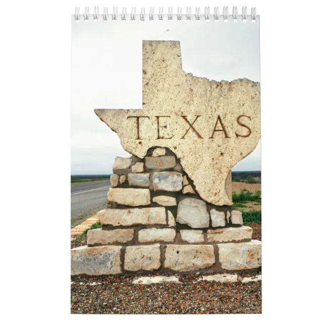 Texas State Collection Wall Calendar | Zazzle