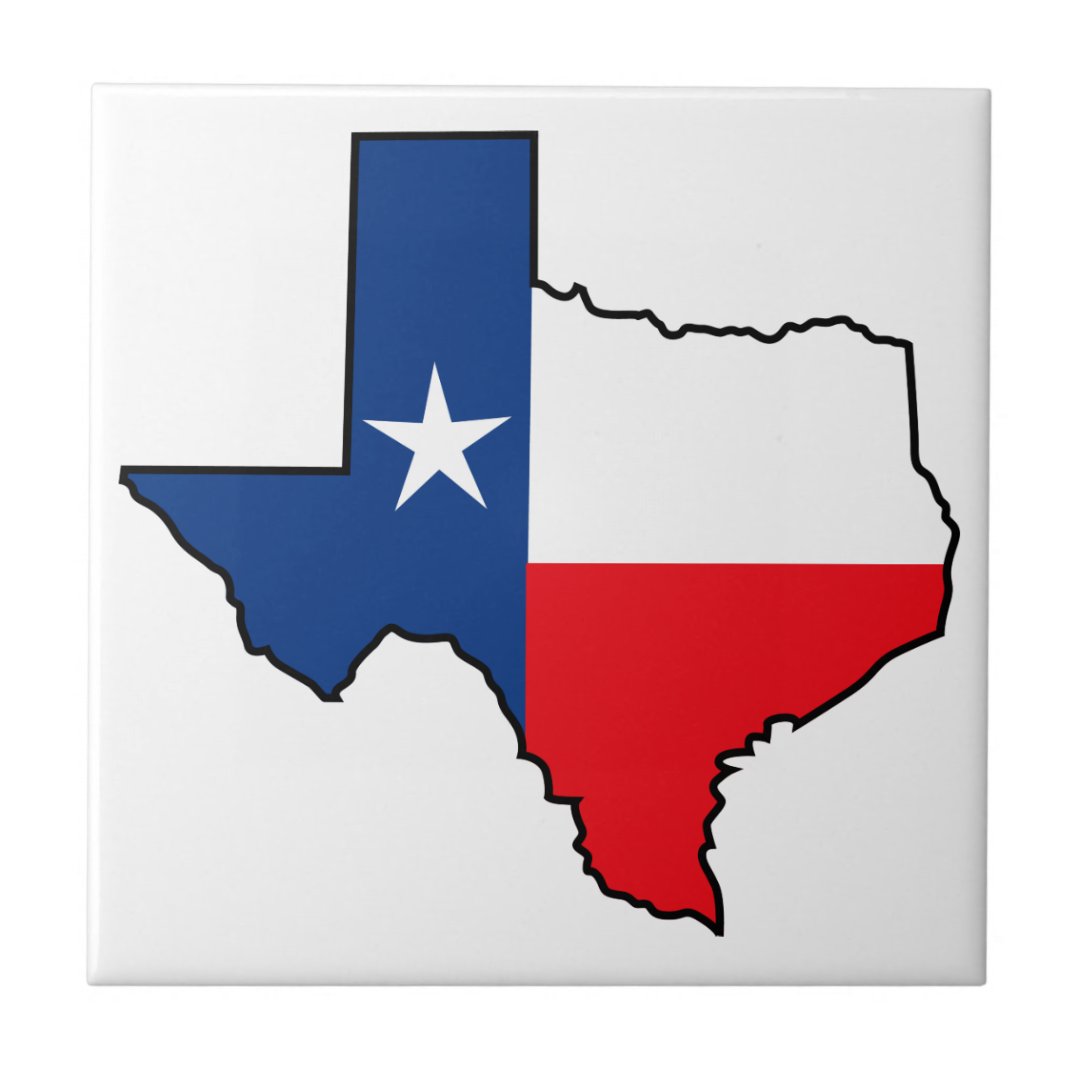 Texas State Flag Ceramic Tile | Zazzle
