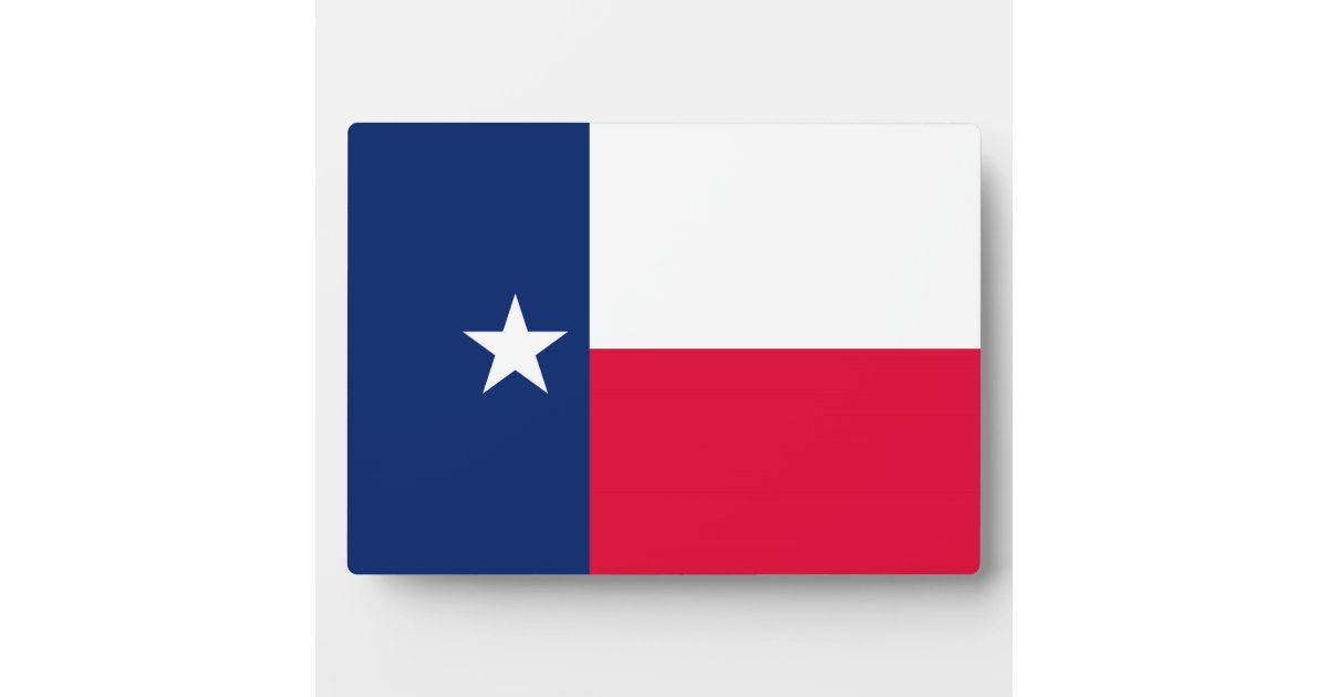 Texas State Flag Design Plaque | Zazzle