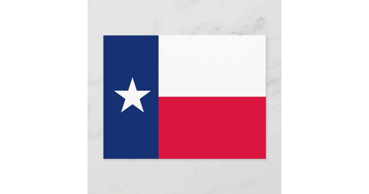 Texas State Flag Design Postcard | Zazzle