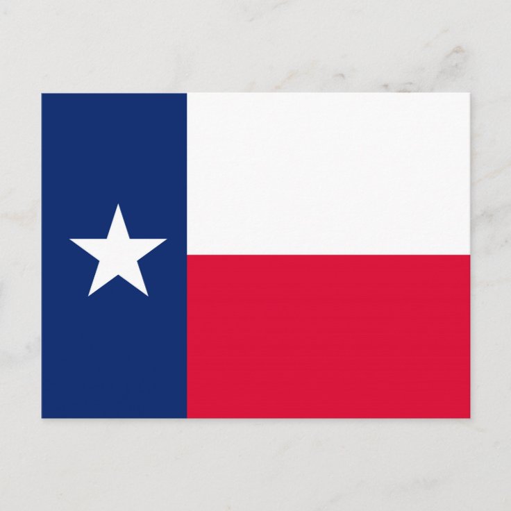 Texas State Flag Design Postcard | Zazzle