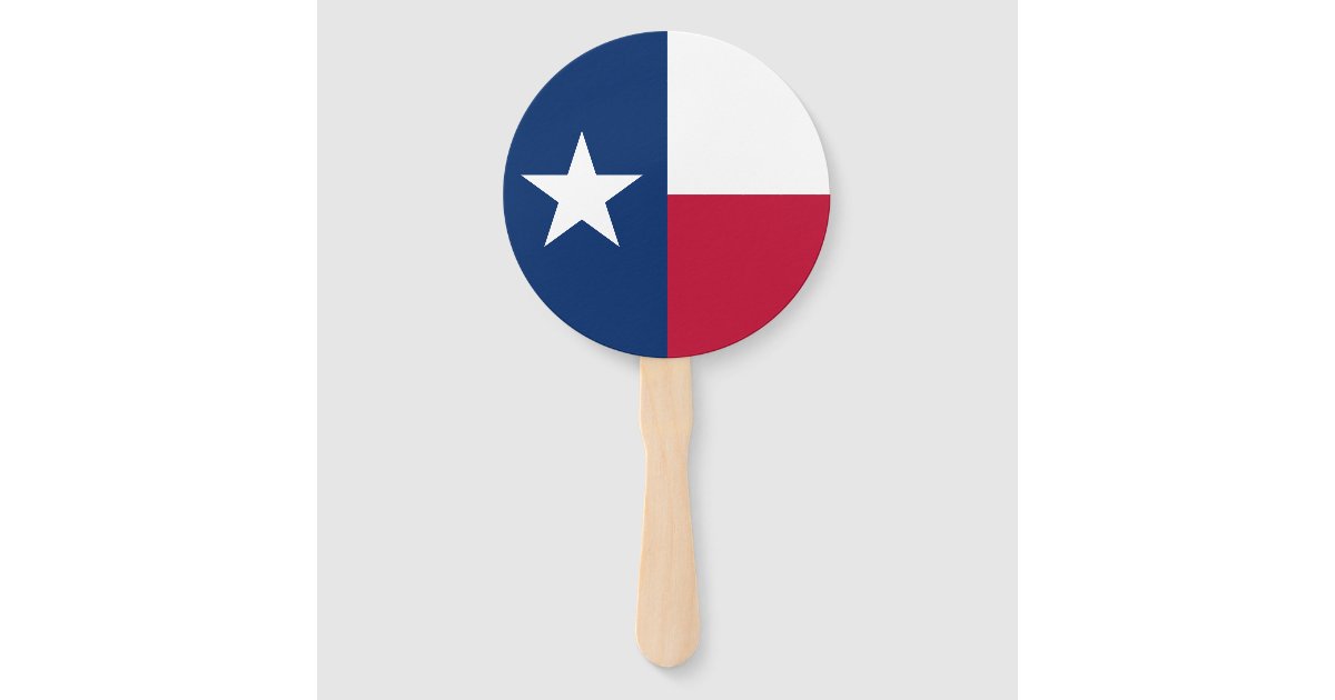 Texas State Flag Hand Fan | Zazzle