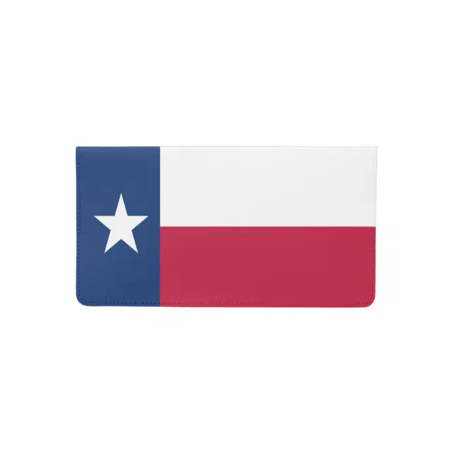 Texas state flag - high quality authentic color checkbook cover | Zazzle
