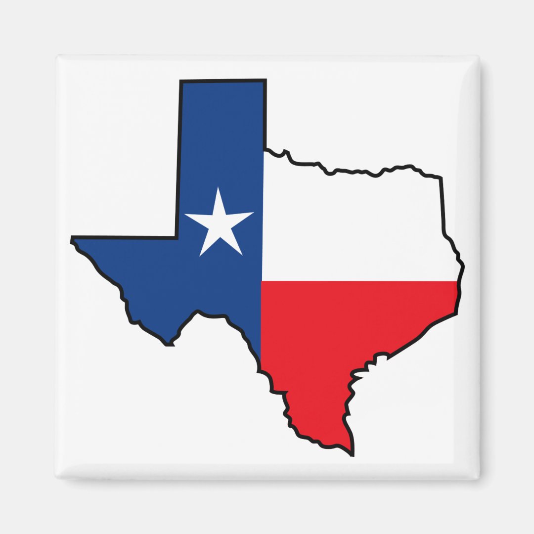 Texas State Flag Magnet | Zazzle