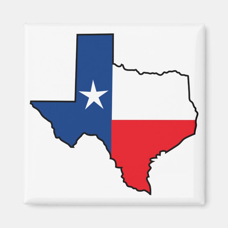 Texas State Flag Magnet | Zazzle