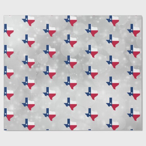 Texas State Flag Map Wrapping Paper | Zazzle
