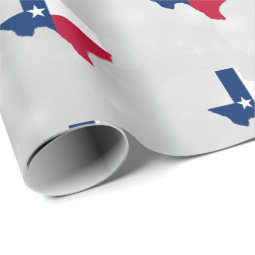 Texas State Flag Map Wrapping Paper | Zazzle