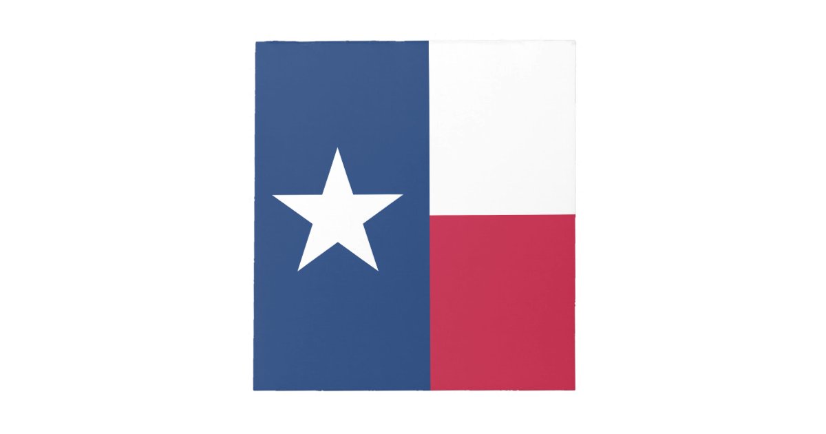Texas State Flag Notepad | Zazzle