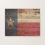 Texas State Flag on Old Wood Grain Jigsaw Puzzle | Zazzle