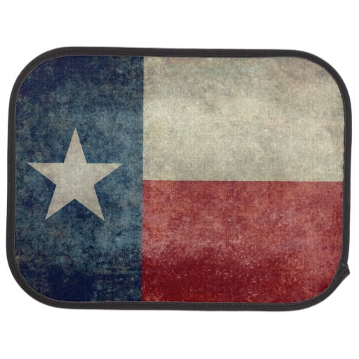 Texas state flag retro car mats set of 4 | Zazzle
