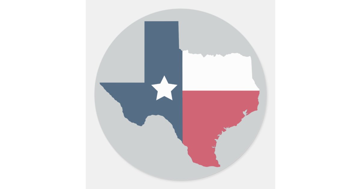 Texas State - Flag Stickers | Zazzle