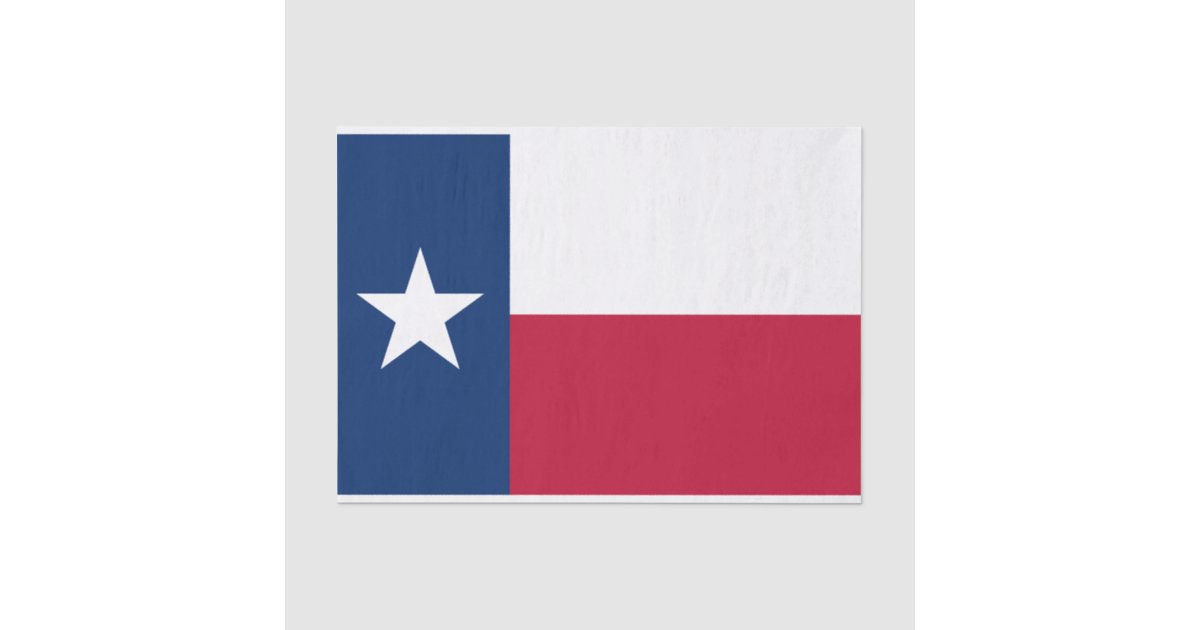 Texas State Flag Tissue Paper | Zazzle