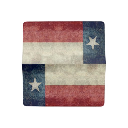 Texas state flag vintage retro Check Book Cover | Zazzle