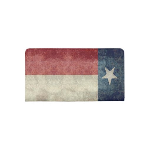 Texas state flag vintage retro Check Book Cover | Zazzle