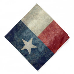 Texas state flag vintage retro style Bandanas | Zazzle
