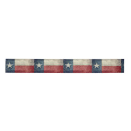 Texas state flag vintage retro style Ribbon | Zazzle