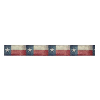 Texas state flag vintage retro style Ribbon | Zazzle