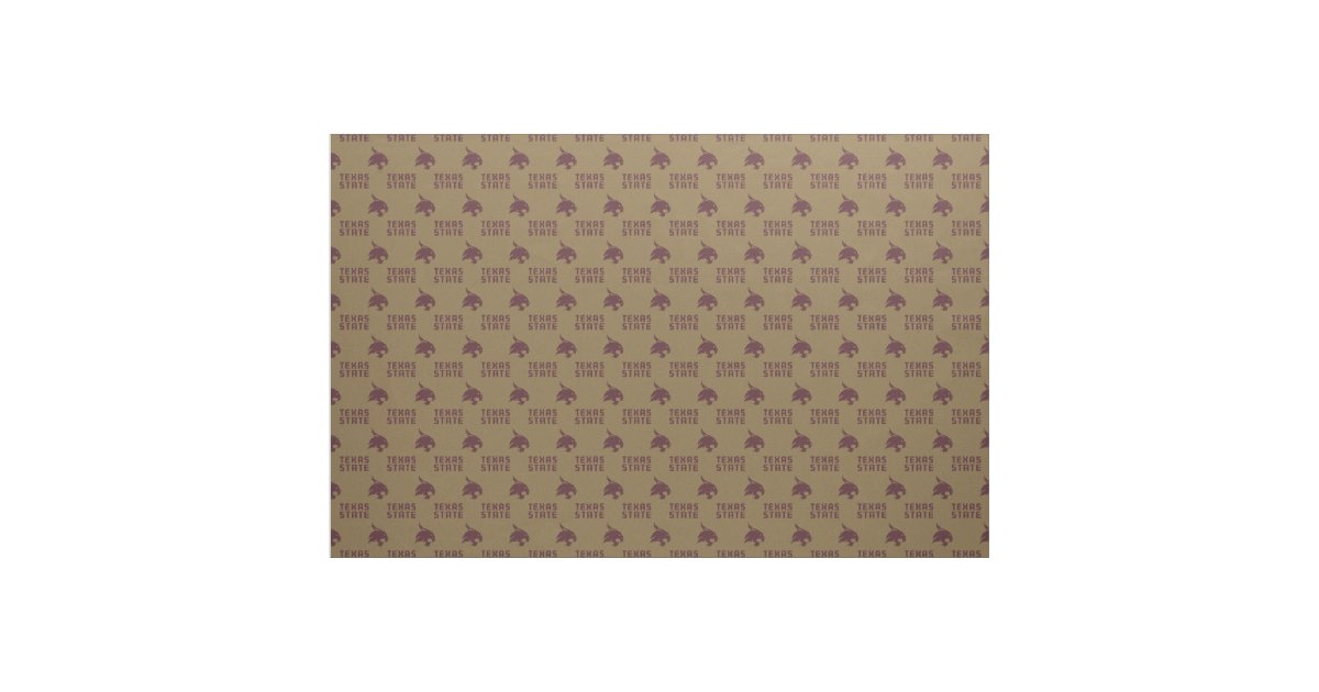 Texas State Gold Pattern Fabric | Zazzle