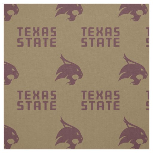 Texas State Gold Pattern Fabric | Zazzle
