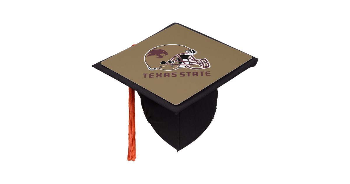Texas State Helmet Logo Graduation Cap Topper | Zazzle