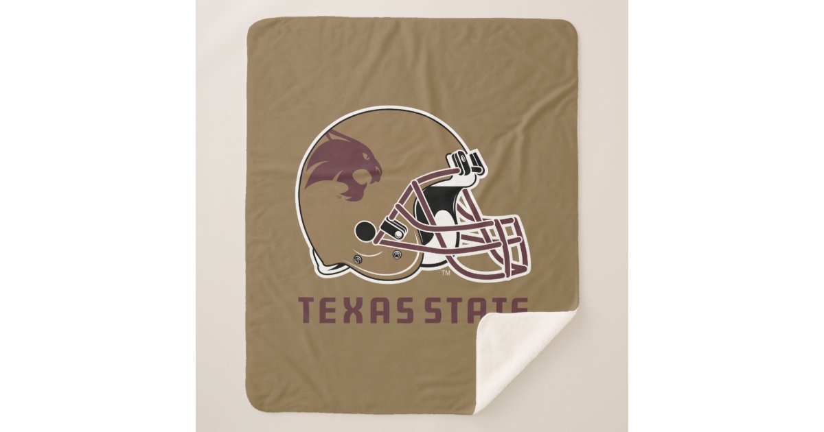Texas State Helmet Logo Sherpa Blanket | Zazzle