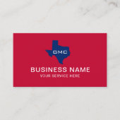 Texas State Logo Professional Blue & Red Business Card | Zazzle