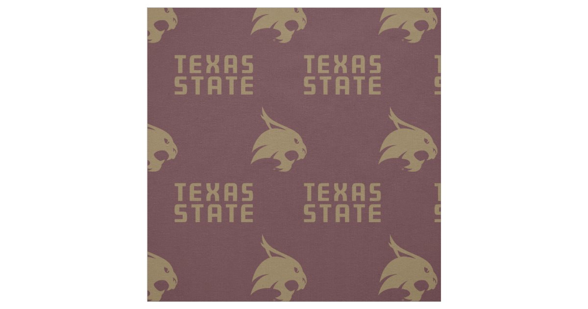Texas State Maroon Pattern Fabric | Zazzle