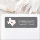 Texas State | New Home Return Address Label | Zazzle
