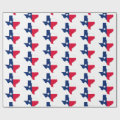Texas State Outline and Flag Colors, Wrapping Pape Wrapping Paper | Zazzle