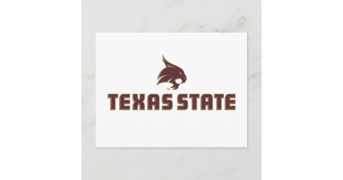 Texas State Supercat Logo Postcard | Zazzle