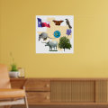 Texas State Symbols Poster | Zazzle