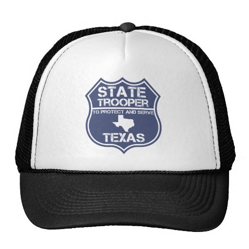 Texas State Trooper To Protect And Serve Trucker Hat | Zazzle