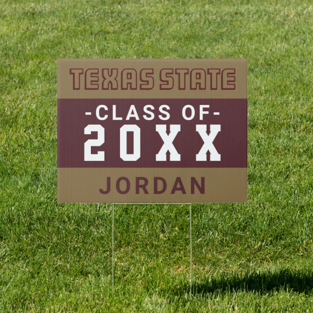 Texas State University | Graduate Class of Sign | Zazzle