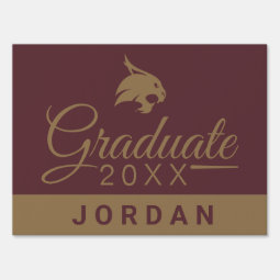 Texas State University Graduate Sign | Zazzle