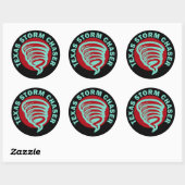 Texas Storm Chaser Classic Round Sticker | Zazzle