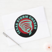 Texas Storm Chaser Classic Round Sticker | Zazzle