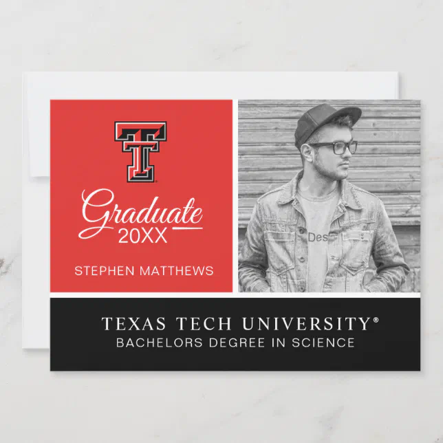 Texas Tech Graduate Invitation | Zazzle