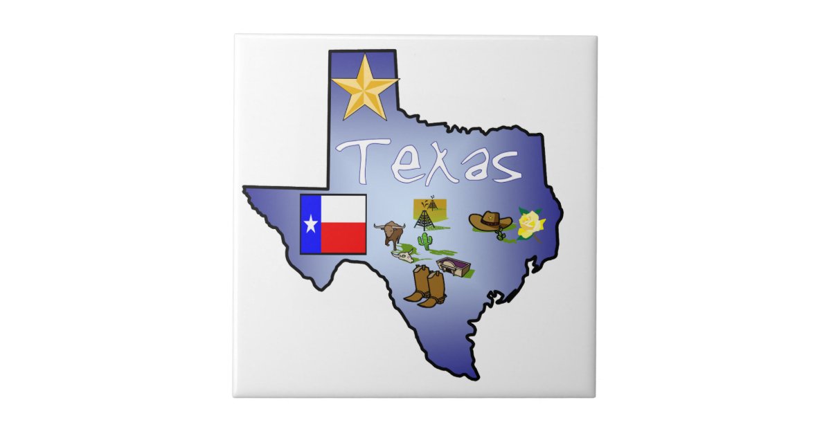 Texas Tile | Zazzle