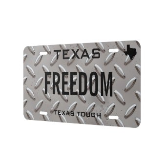 Texas Tough Freedom License Plate | Zazzle