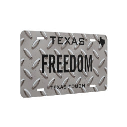 Texas Tough Freedom License Plate | Zazzle