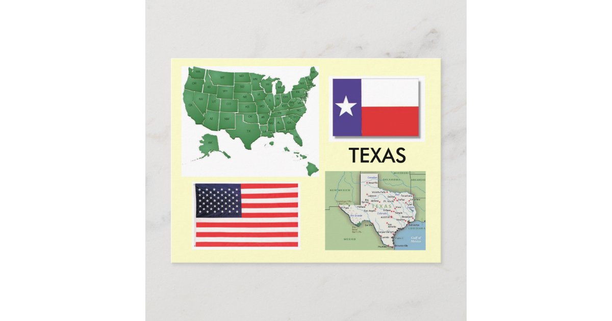 Texas, USA Postcard | Zazzle